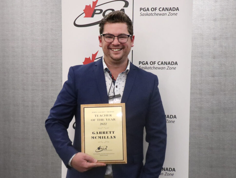 Jonas claims three PGA of Sask. awards at Buying Show - Golf Saskatchewan